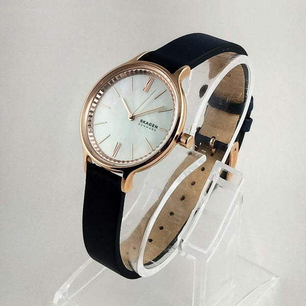 Skagen Unisex Watch, Mother of Pearl Dial, Rose Gold Tone Details, Nav - I Like Mikes Mid ...
