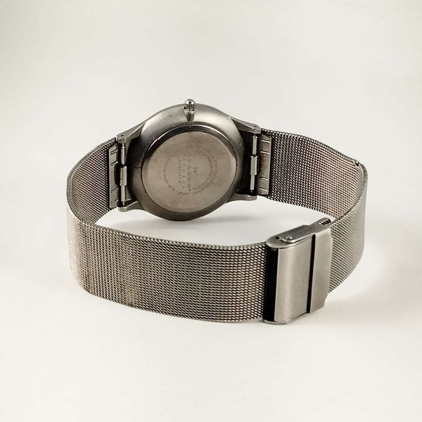 Skagen Men's Watch, Black Dial, Mesh Strap - I Like Mikes Mid Century Modern