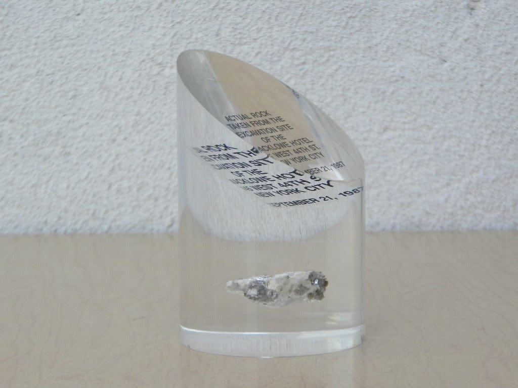 Rock from Macklowe Hotel Dig Site, 1980s NYC - I Like Mikes Mid Century ...