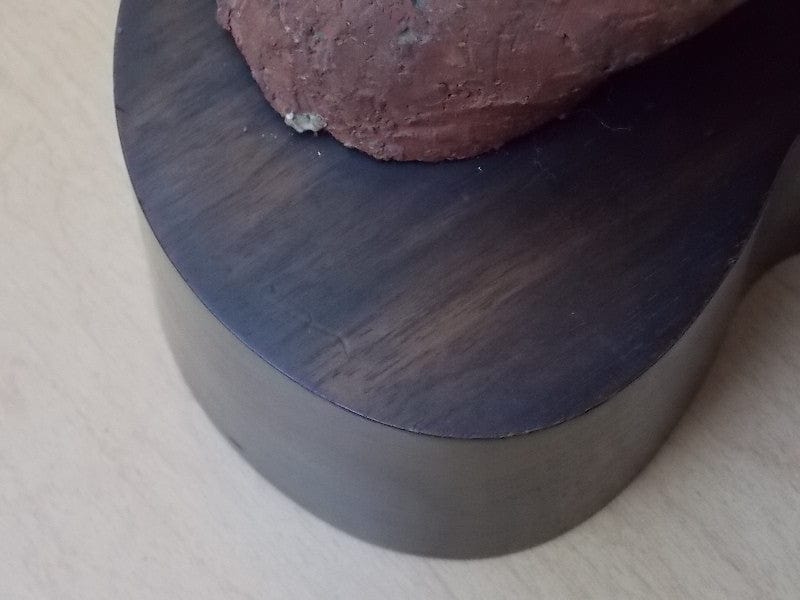 Red Stone Female Torso Sculpture on Walnut Base - I Like Mikes Mid ...