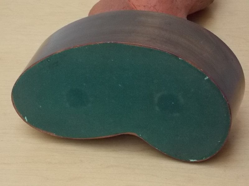 Red Stone Female Torso Sculpture on Walnut Base - I Like Mikes Mid ...