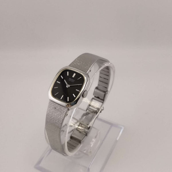 Seiko Women's Silver Tone Quartz Watch, Rounded Rectangular Dial, Brac ...